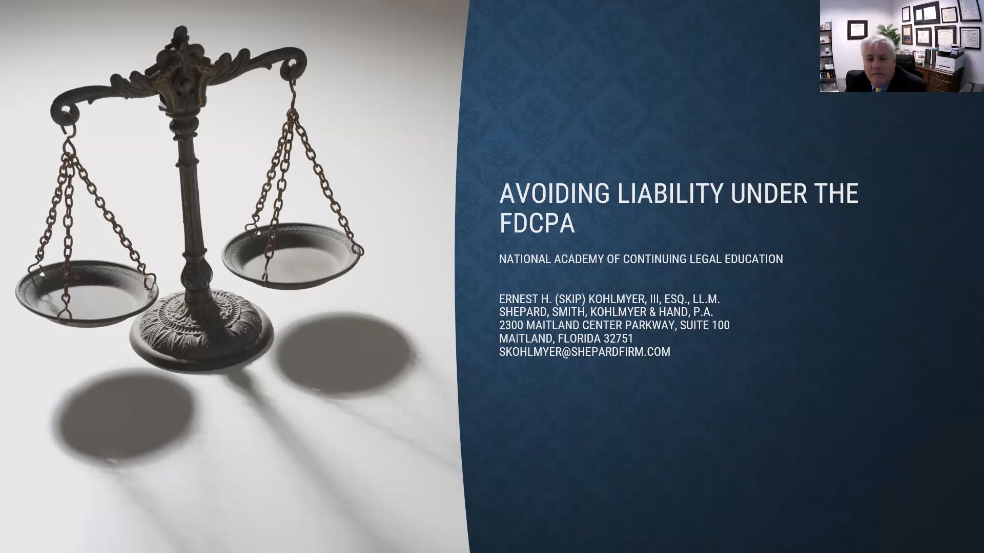 NACLE | Avoiding Liability Under The FDCPA