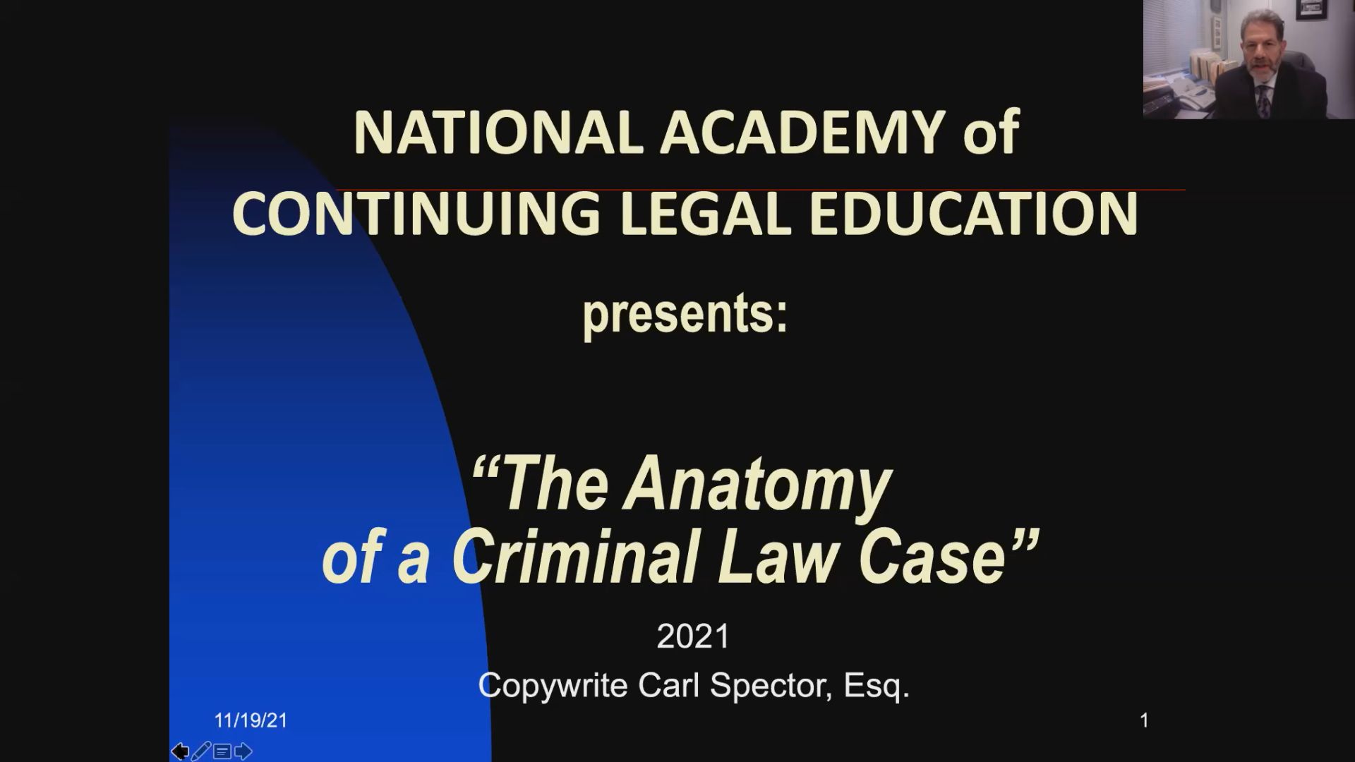 NACLE | The Anatomy of a Criminal Law Case