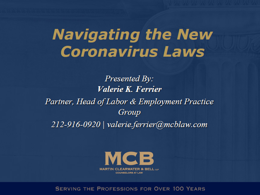 NACLE | Navigating the New Coronavirus Laws