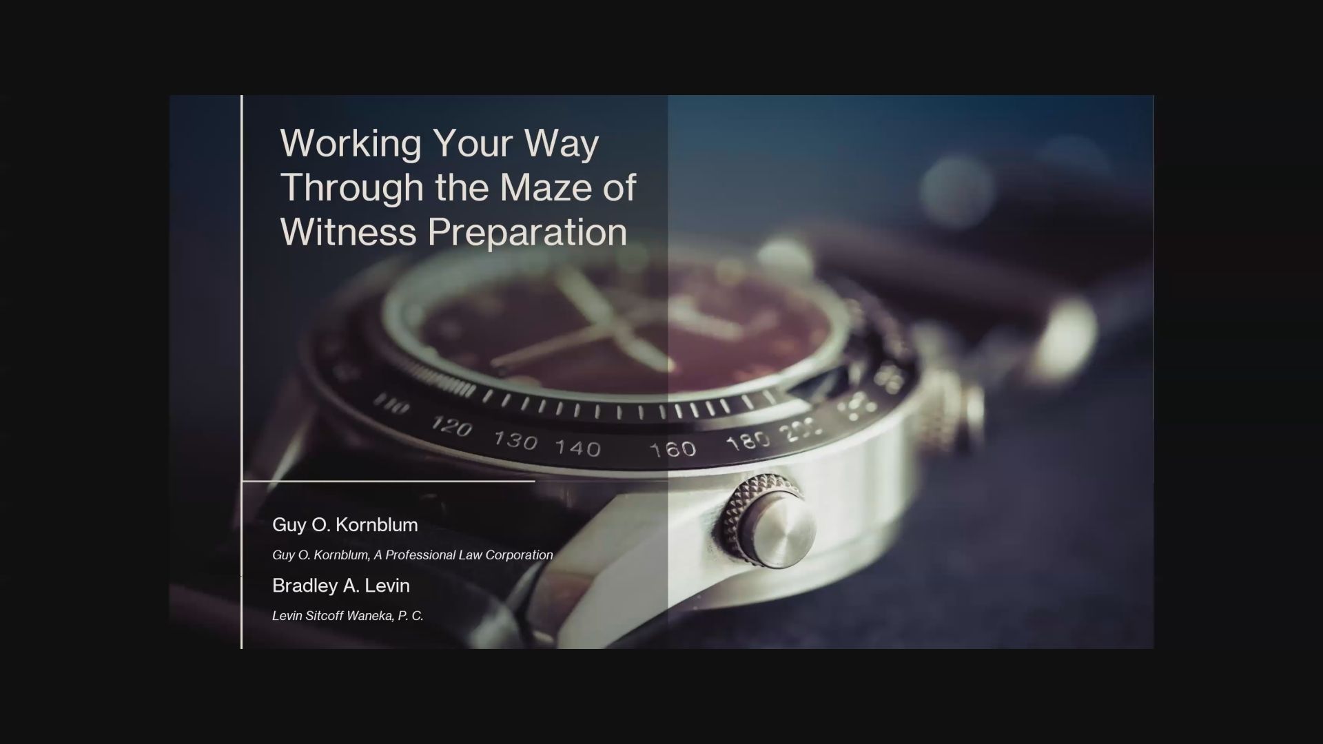 NACLE | The Ethics of Witness Preparation: Does ABA Ethics Rules Change the Dynamics for ...