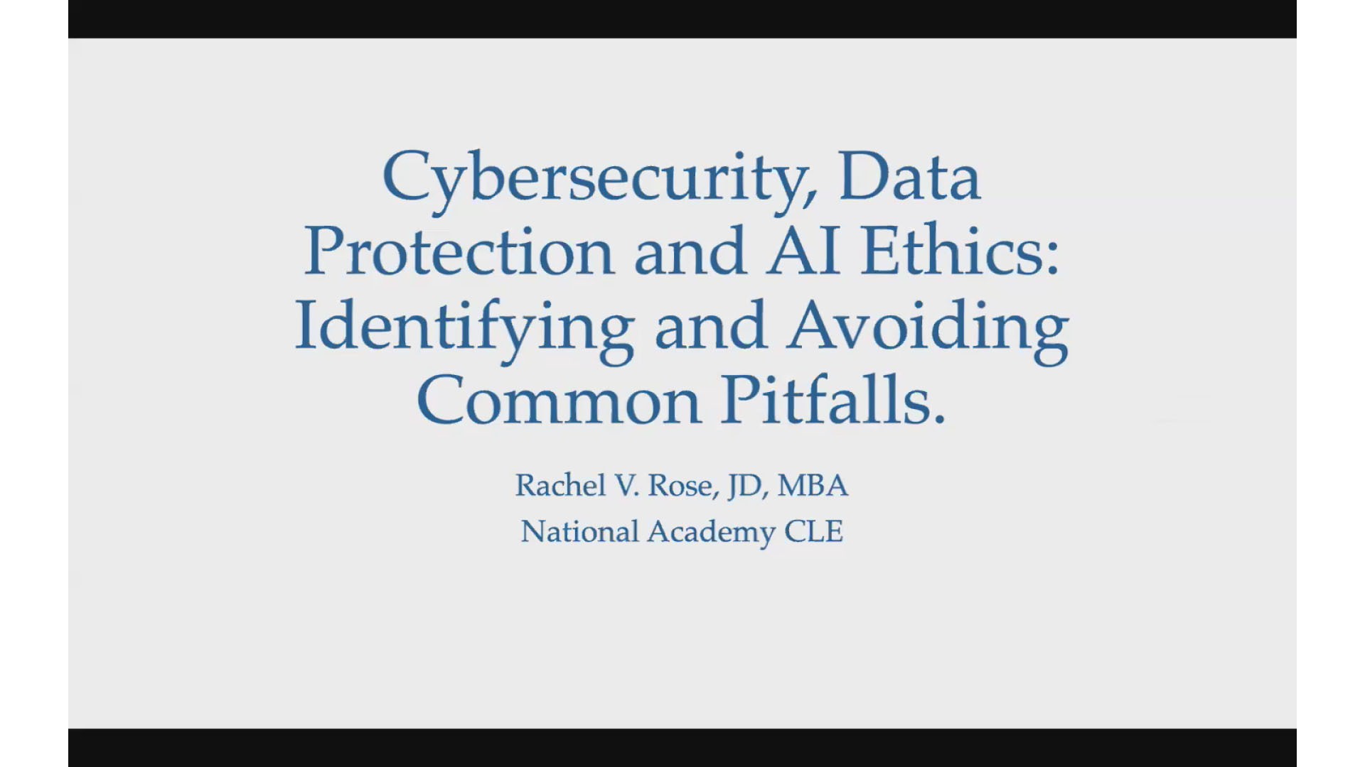 NACLE | Cybersecurity, Data Protection and AI Ethics: Identifying and ...