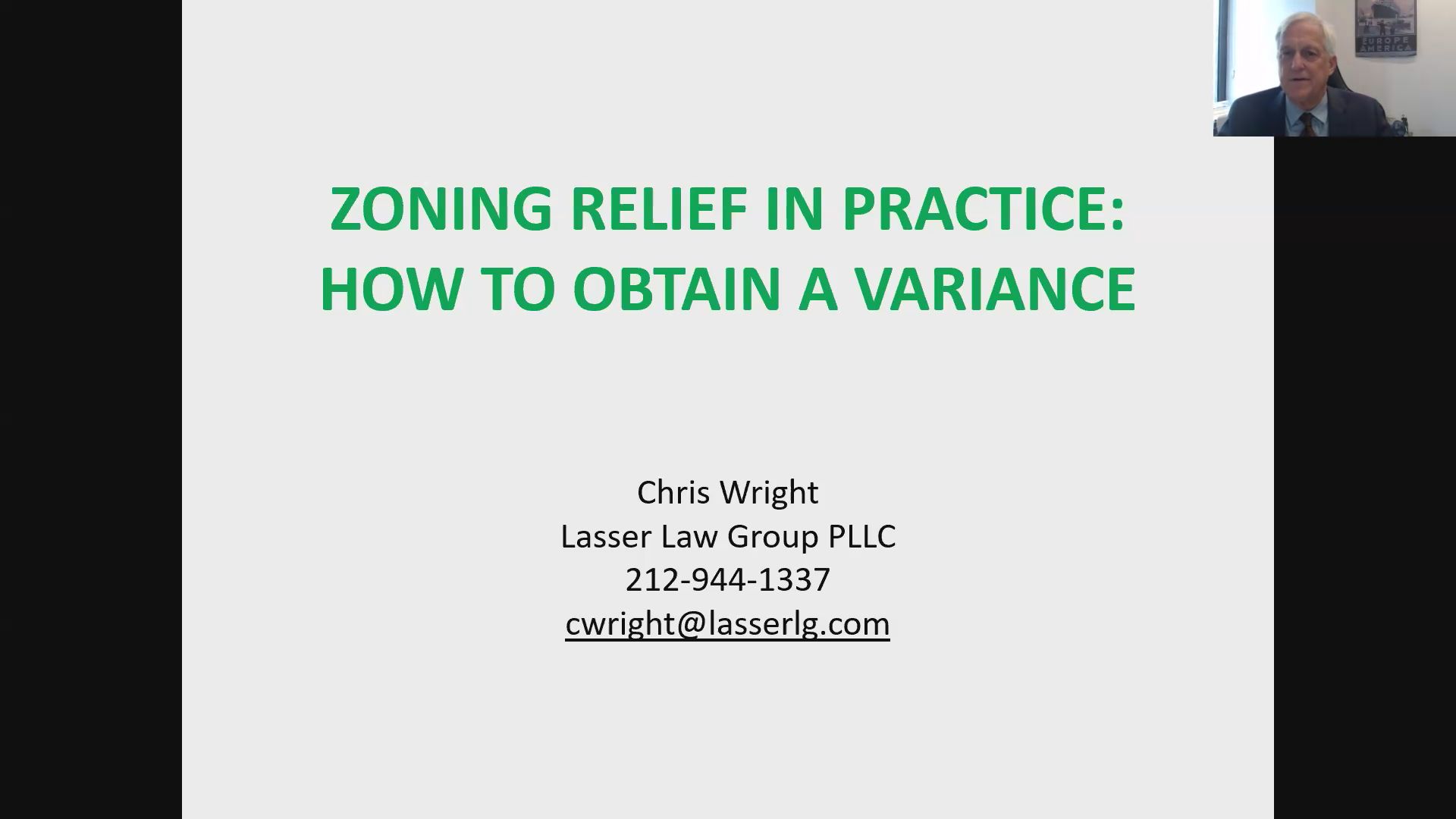 NACLE | Zoning Relief in Practice: How to Obtain a Variance